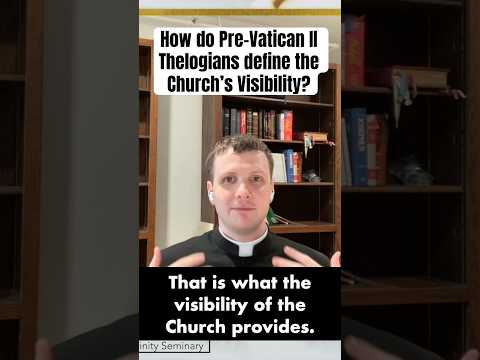 How do Pre-Vatican II Catholic theologians define the Church’s Visibility?
