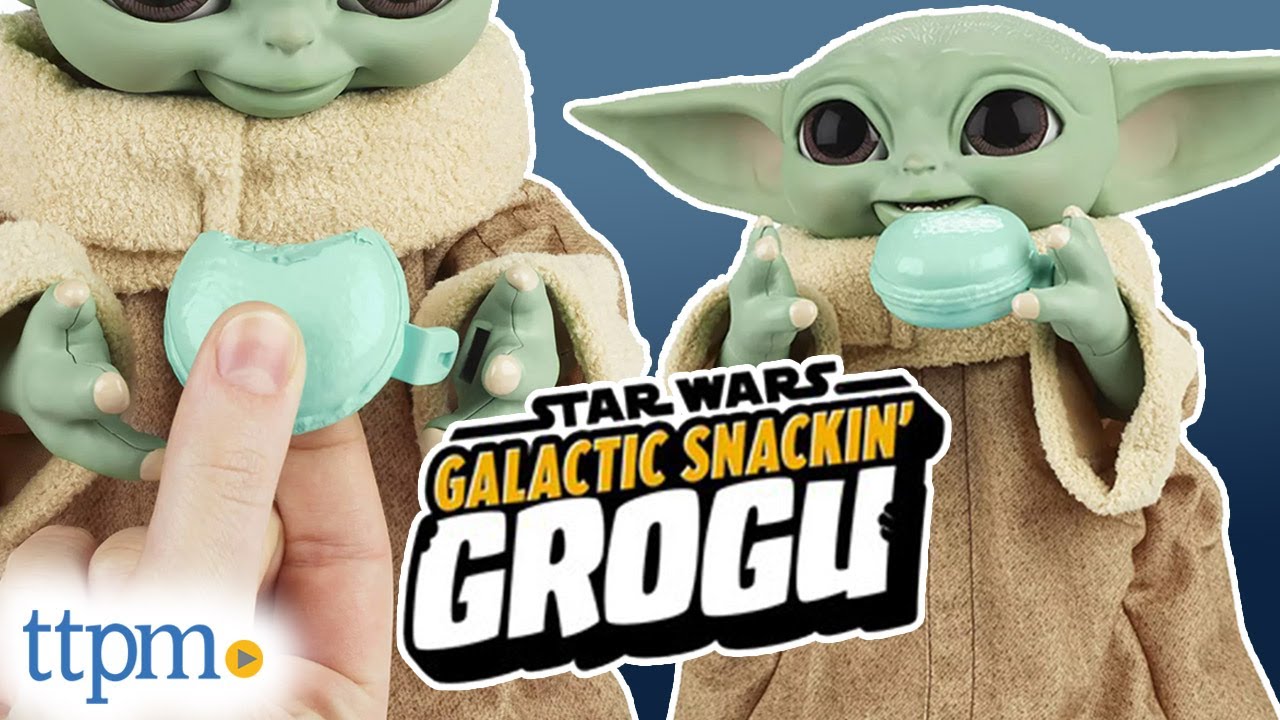 BABY YODA! Galactic Snackin' Grogu Star Wars Animatronic from Hasbro Review!
