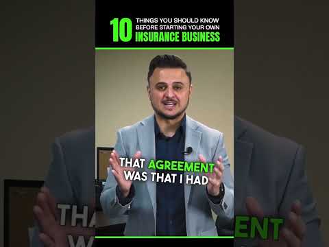 10 THINGS YOU SHOULD KNOW BEFORE STARTING YOUR INSURANCE AGENCY | PART 3 #insuranceagency #shorts