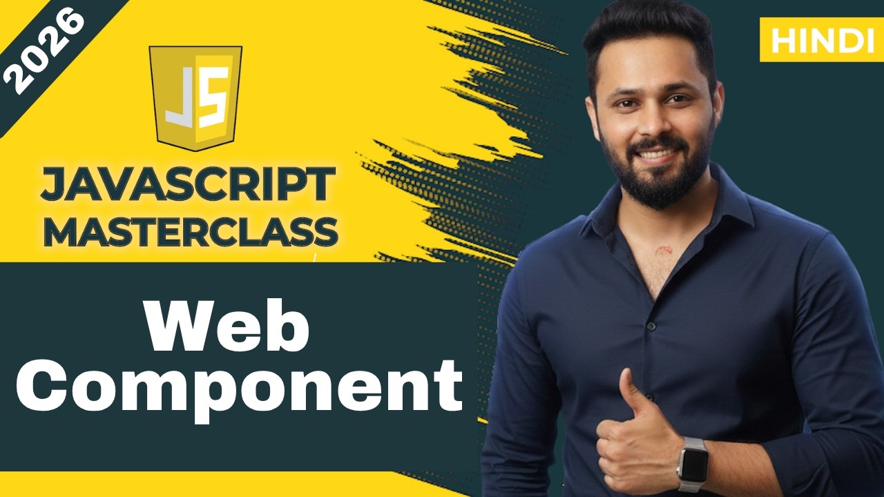 Javascript tutorial in Hindi #77 Web  Components in JavaScript | Custom HTML Elements Explained