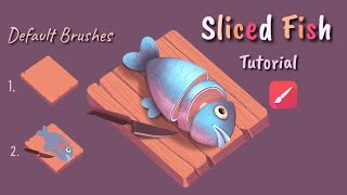 How to draw this Sliced fish on Infinite painter – Kipzis brushes