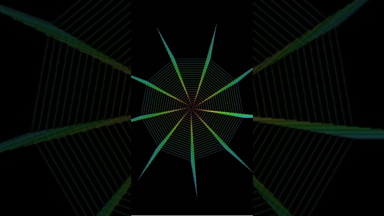 Make spider web using Python #pydroid3 #py3 #python