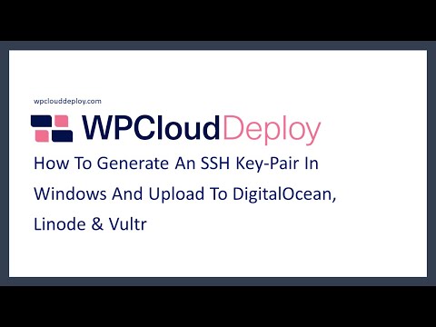 How To Generate An SSH Key-pair In Windows