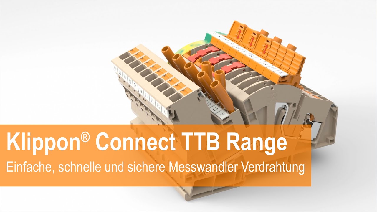 Klippon measuring transformer disconnect terminal blocks - Safe wiring
