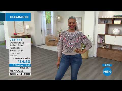 Democracy AztecPrint Fashion Sweatshirt