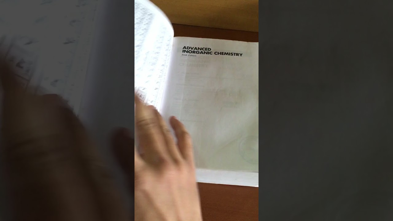 ADVANCED INORGANIC CHEMISTRY BOOK ( nice book for those study the Periodic table￼ )￼