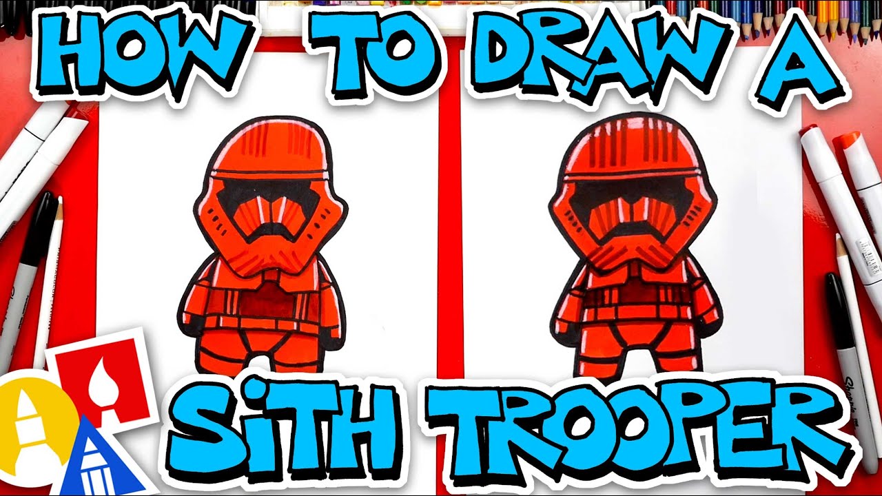How To Draw A Sith Trooper From Star Wars