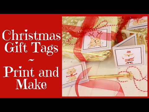 Christmas Gift Tags ~DIY Tutorial and Printable