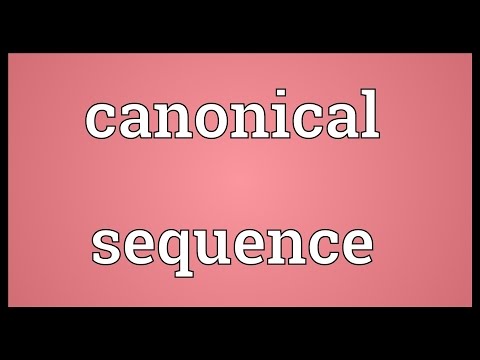 Canonical sequence Meaning