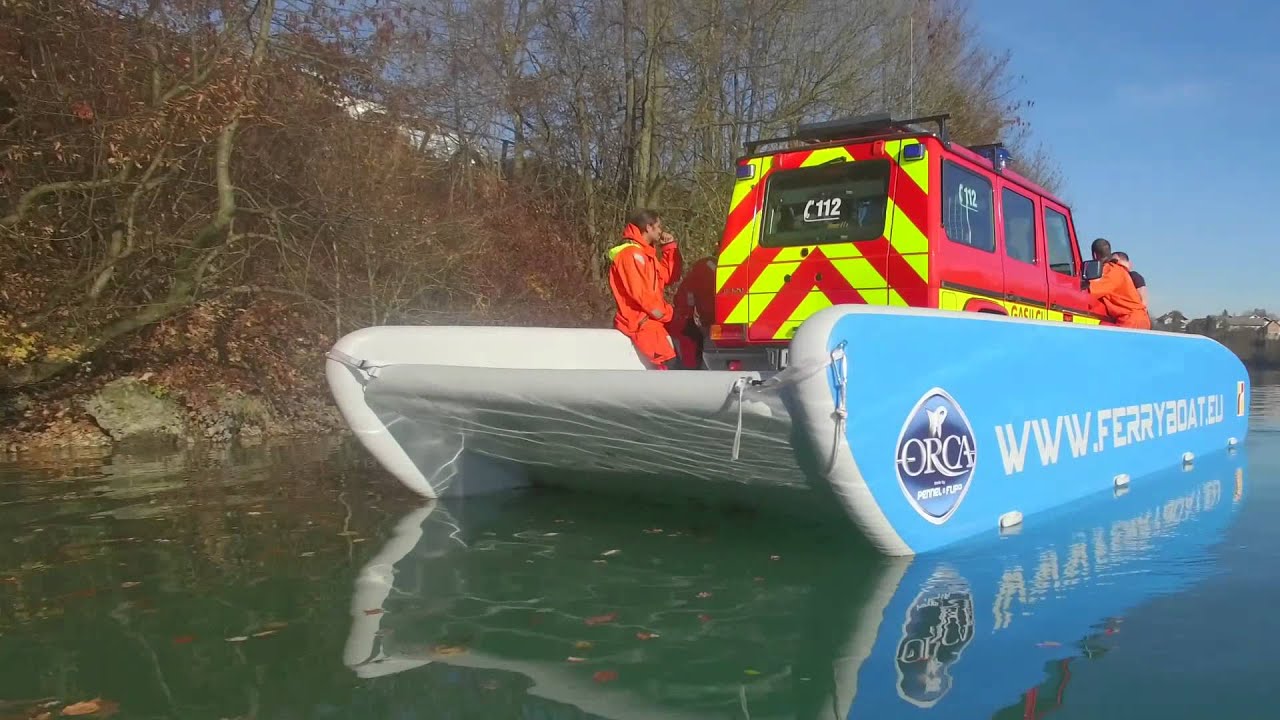 Inflatable Ferryboat Can Carry a Car and Save You Money - autoevolution
