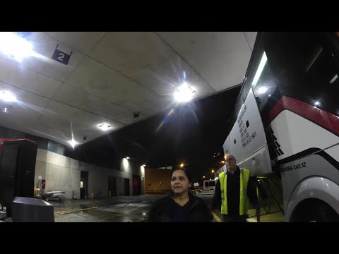 A Confused and Rude Canadian Trailways USA Bus Service Driver in Buffalo, New York Upstate - 4K