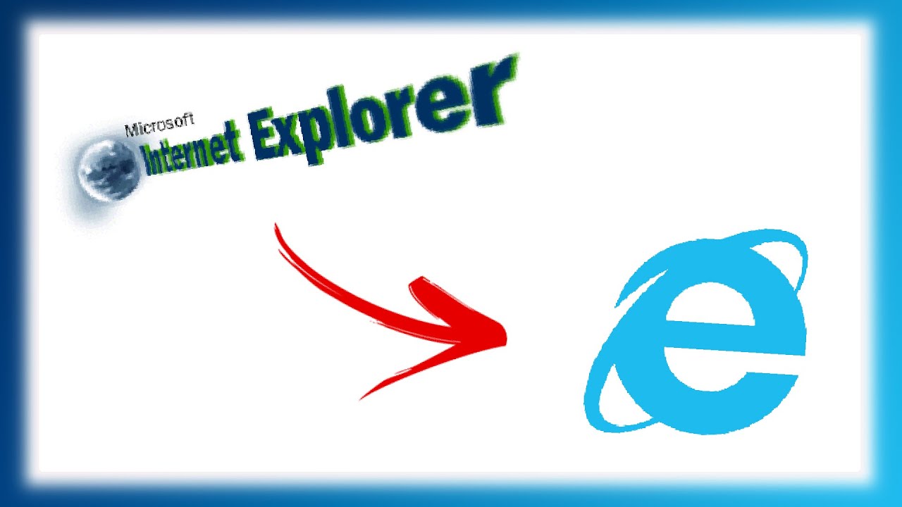 INTERNET EXPLORER LOGO Evolution (1995 - Present)