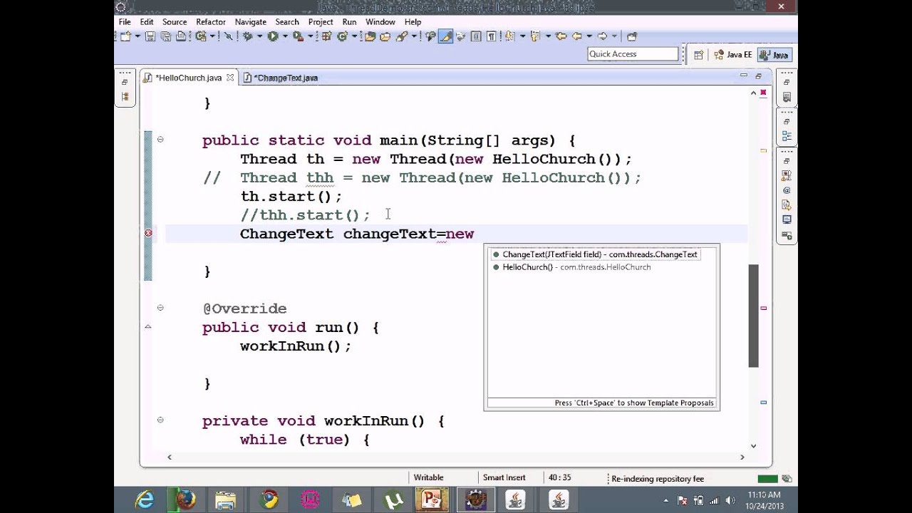 Java Thread Runnable tutorial