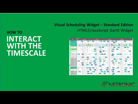 Timescales in an HTML5 Gantt Chart - here is a sample built with our Visual Scheduling Widget