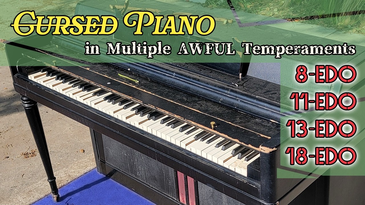 Cursed EDO Piano in Awful Temperaments | 8-EDO * 11-EDO * 13-EDO * 18-EDO