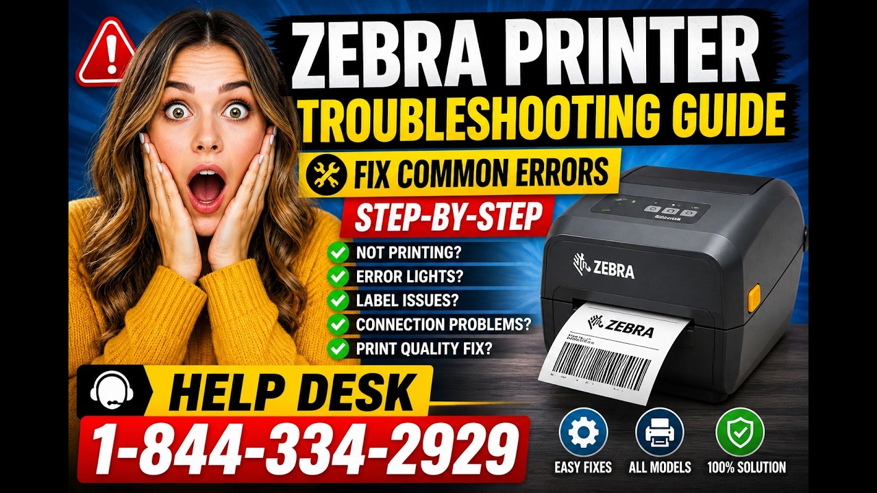 Zebra Printer Troubleshooting Guide | Fix Common Errors Step-by-Step |  Printer Setup Tutorial