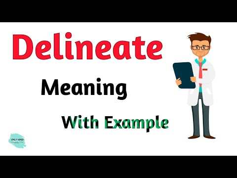 Delineate meaning in hindi | Delineate Ka Kya Matlab hota hai | Daily use English words