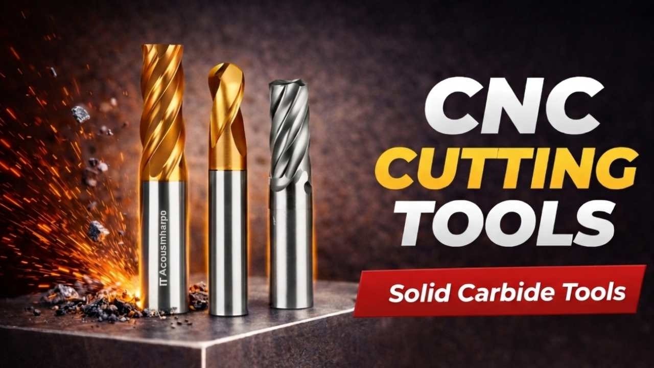 Carbide Cutting Tools for CNC | Endmill , Thread Mill , Rougher Endmill | Accusharp #endmill #cnc