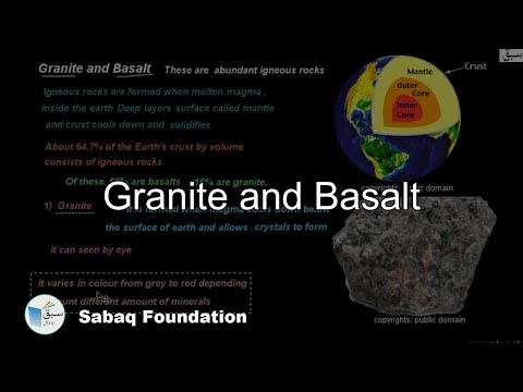 Granite and Basalt, General Science Lecture | Sabaq.pk