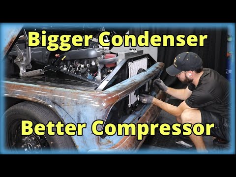 Custom Classic Car A/C Fix – Bigger Condenser & Better Compressor Upgrade