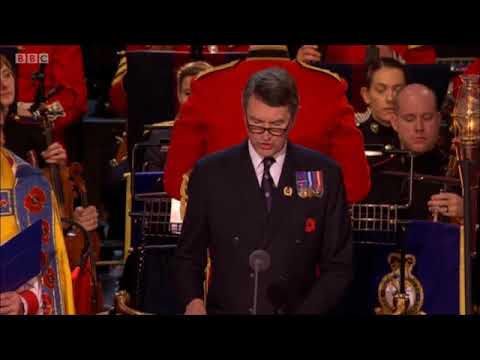Vice Admiral Sir Timothy Laurence Festival of Remembrance 2017 Bible Lesson