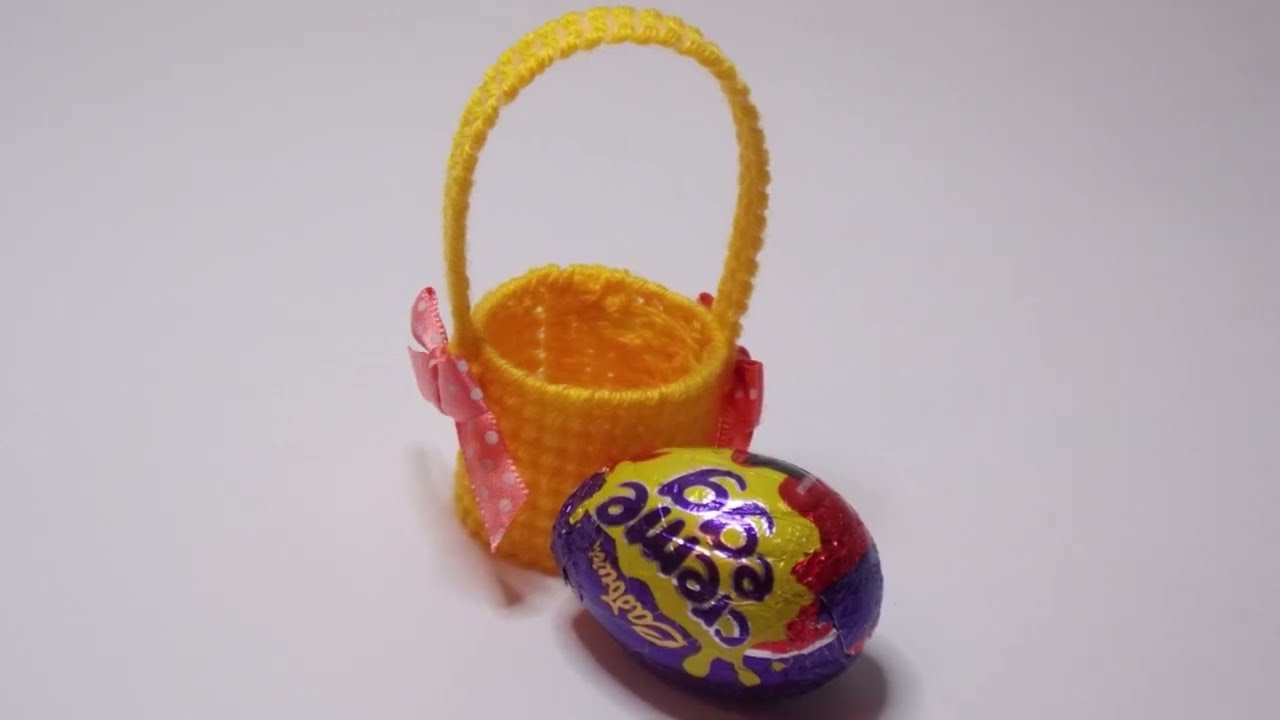 How to make a plastic canvas mini easter egg basket