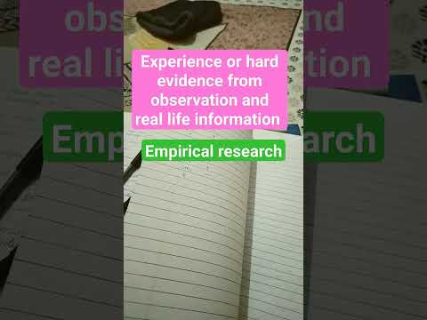 empirical research