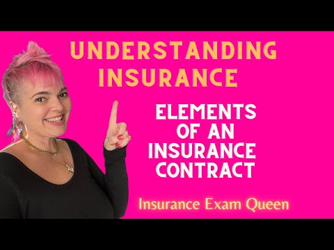 Elements of an insurance contract