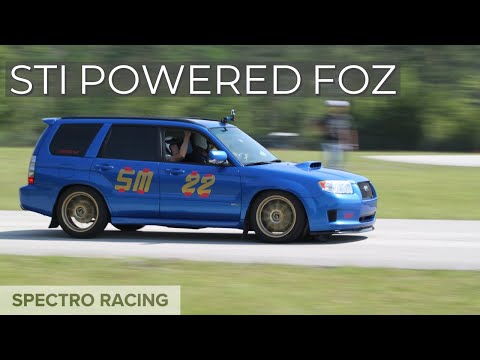 Subaru Forester STI swap. Walk around, rev, Autocross run