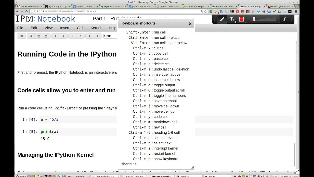 running python code in your browswer using ipython notebook
