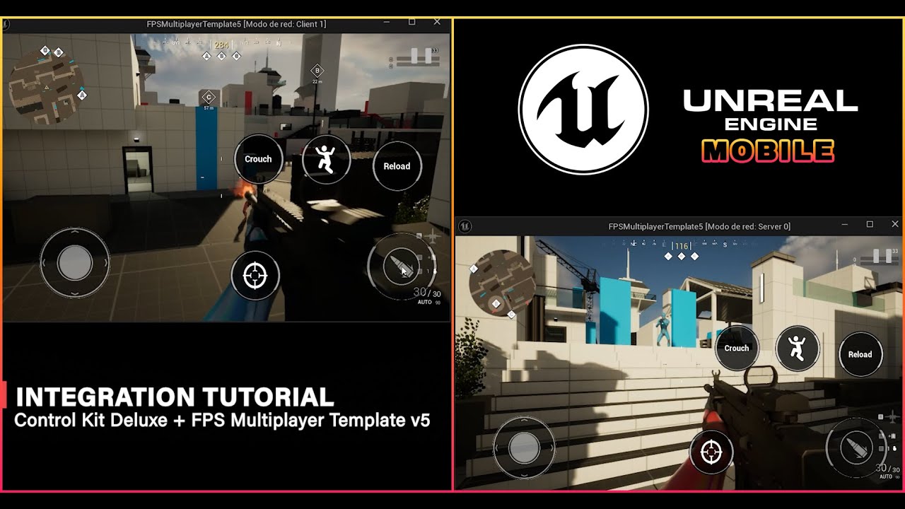 Unreal Engine 5.4 | Tutorial Control Kit Deluxe + FPS Multiplayer Template v5