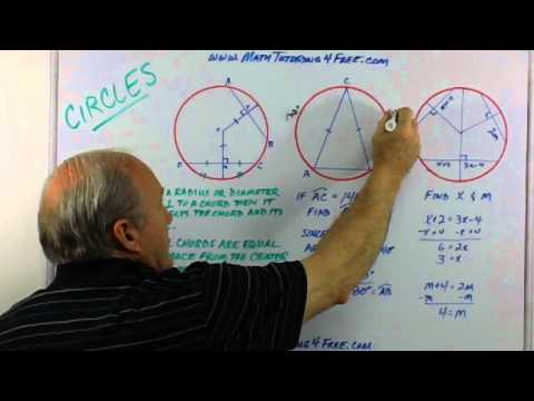 Help Me With Geometry - Circles and Cords - Tom English