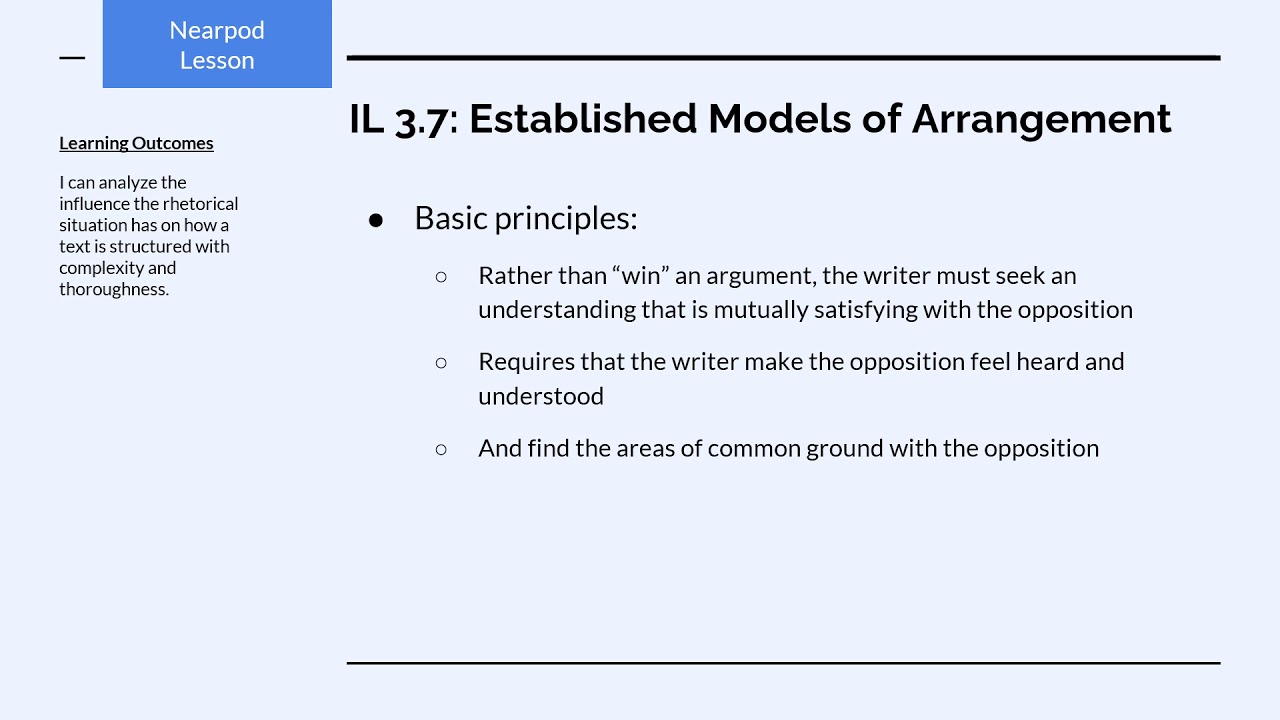 AmStud - Established Models of Arrangement