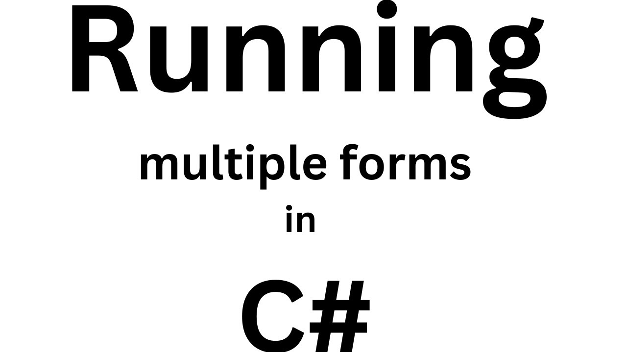 How to Run Multiple Forms in C Sharp #winforms