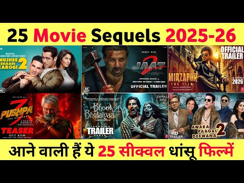 Upcoming Top 25 Movie Sequels 2025-2026