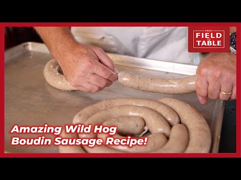 Easy Wild Pork Recipe! How To Make Boudin Sausage