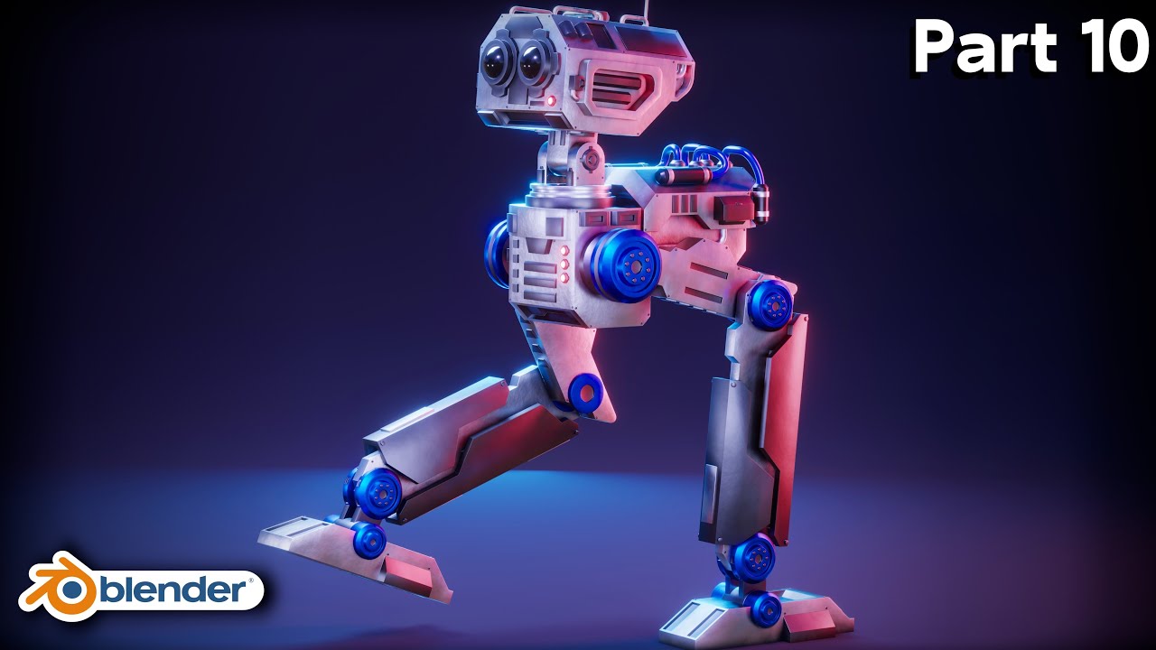 Sci-Fi Mech Robot - Part 10 (Blender Tutorial)