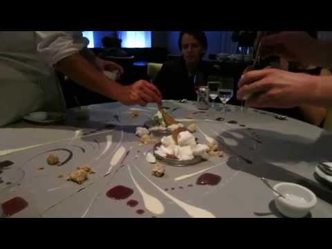 Chef Grant Achatz Preparing Dessert at Alinea