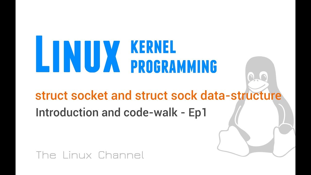 262 Linux Kernel struct socket and struct sock data-structure - Introduction and code-walk - Ep1