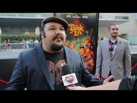 Dawn Page, Host of ¿Qué Pasión? covers the red-carpet premiere of "Book of Life" #DíaDeLosMuertos