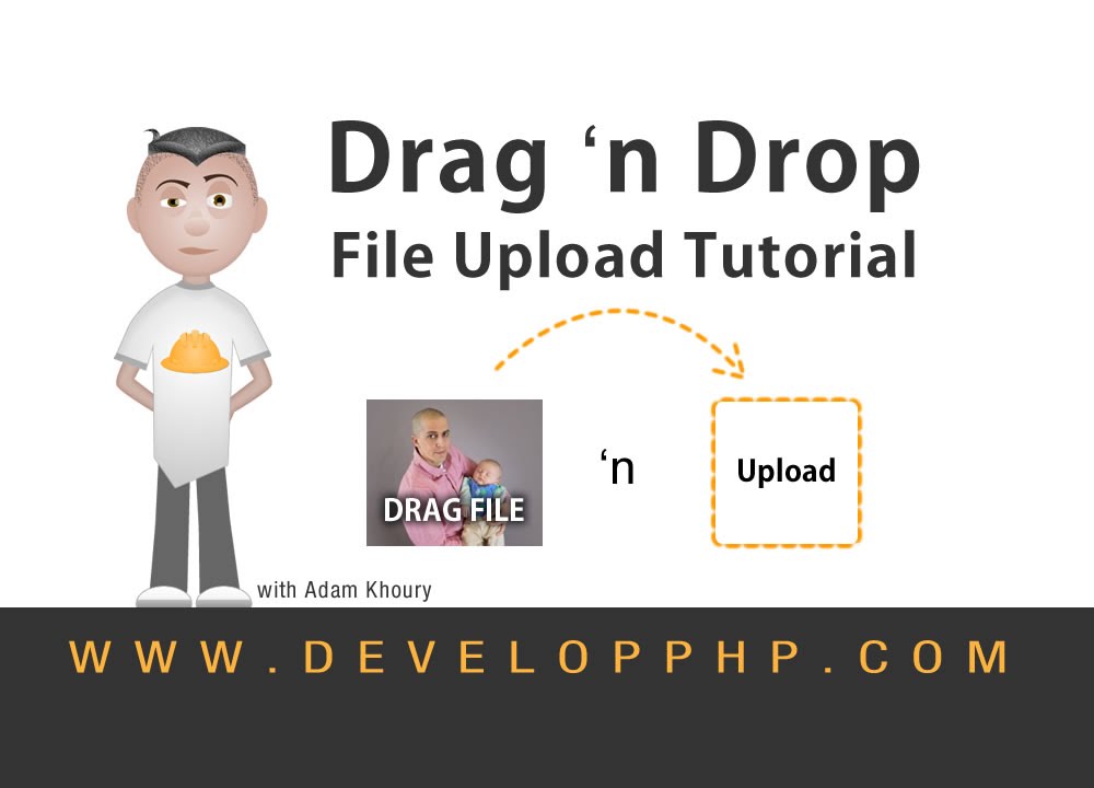 File Upload Drag and Drop Tutorial HTML5 JavaScript PHP