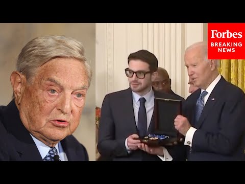 George Soros' Son, Alex Soros, Accepts Medal Of Freedom On His Father's Behalf From President Biden