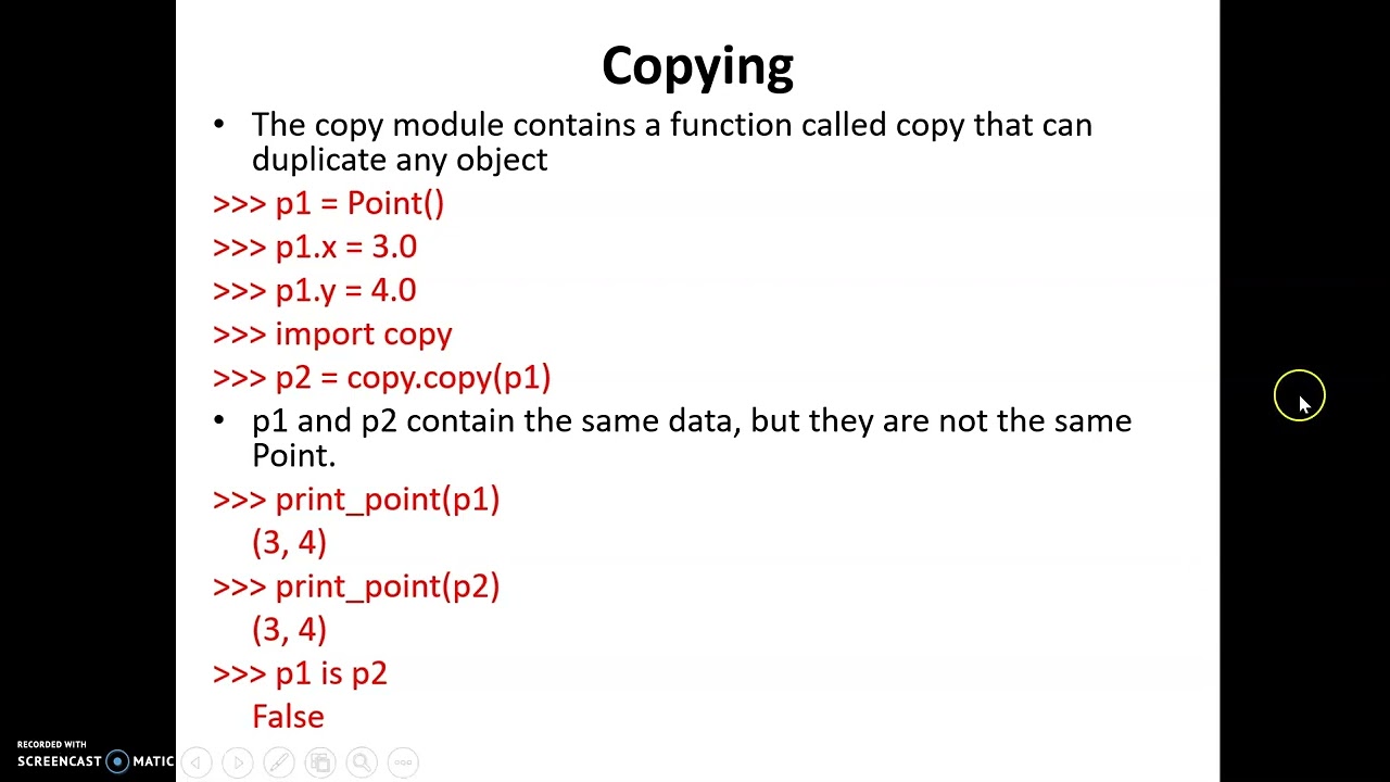 Module 4 Classes and Objects 3