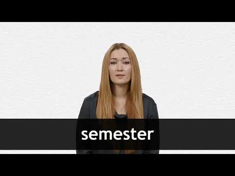 How to pronounce SEMESTER in American English