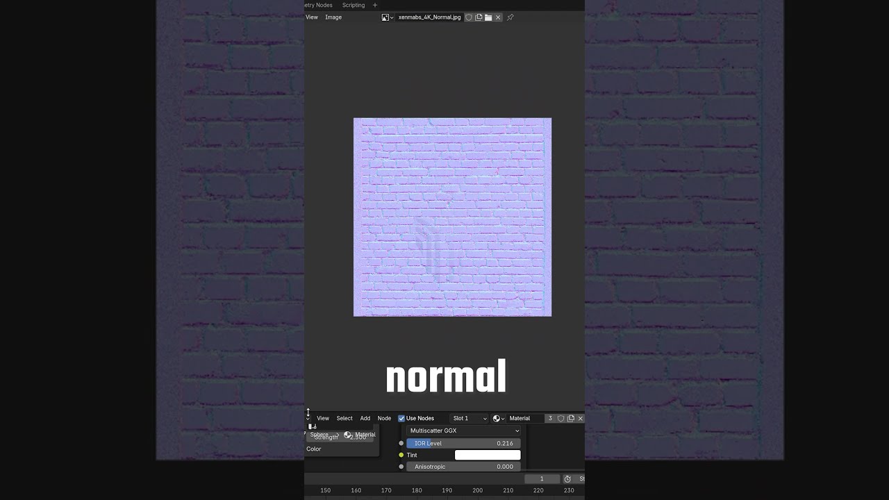 Instantly improve textures with normal maps #blender #blender3d #3dart