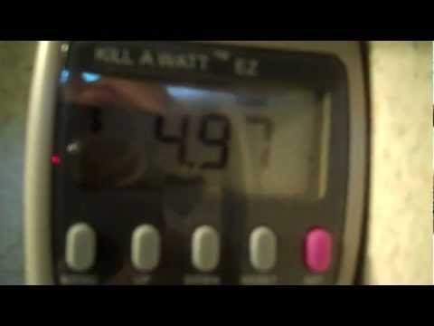 How much electricity does a light bulb use?
