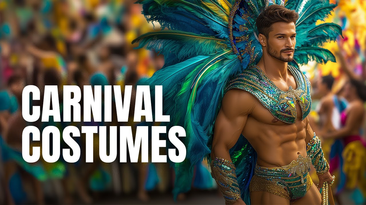 Male Carnival Costumes AI Style #riodejaneiro #riocarnival #malemodel