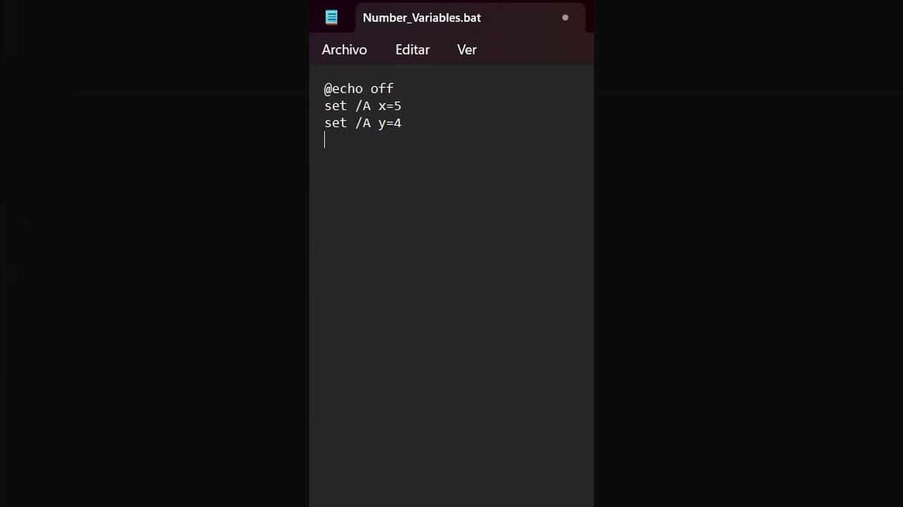Using Number Variables in BAT Scripts