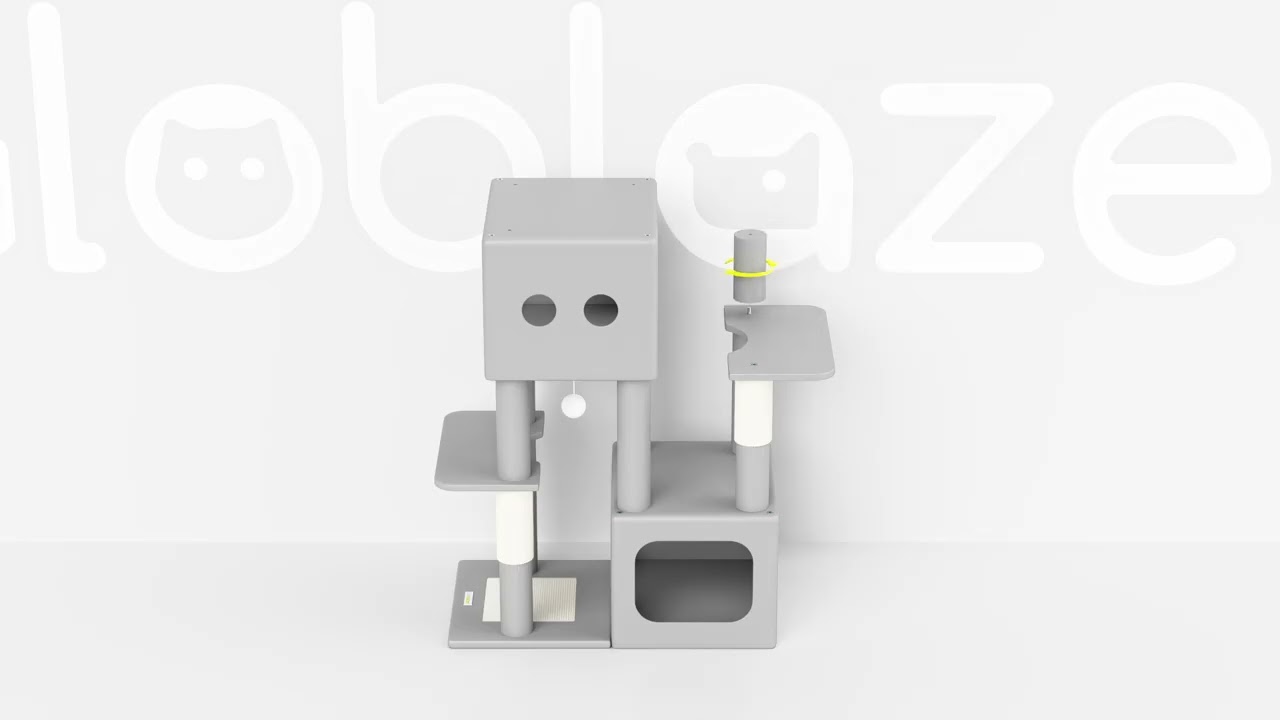 Globlazer F80E Cat Tree Assembly Guide