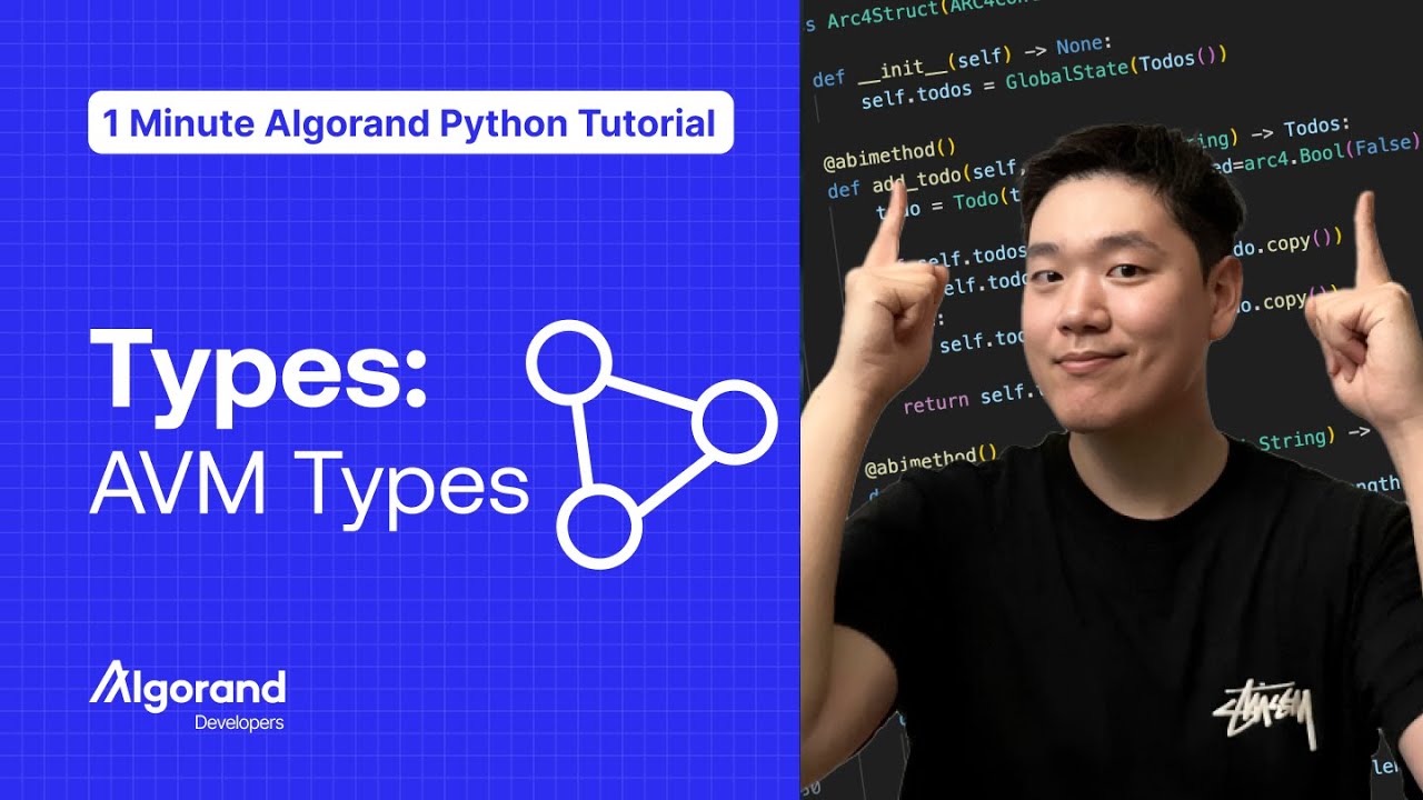Types: AVM Types | 1 Minute Algorand Python Tutorial